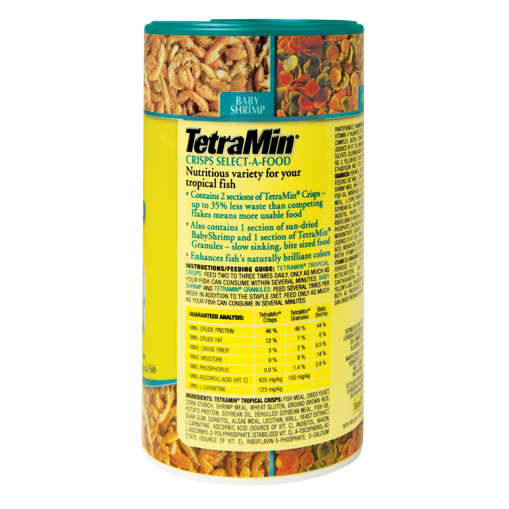Tetra TetraMin Crisps Select-A-Food Variety Pack Flakes Fish Food ...